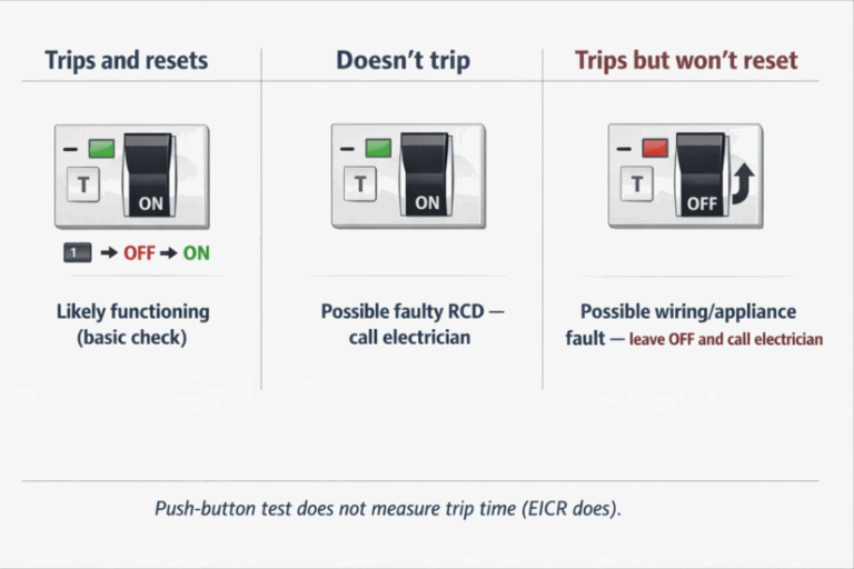 How to Test an RCD Safely: Test Buttons, Results, and When to Call an ...